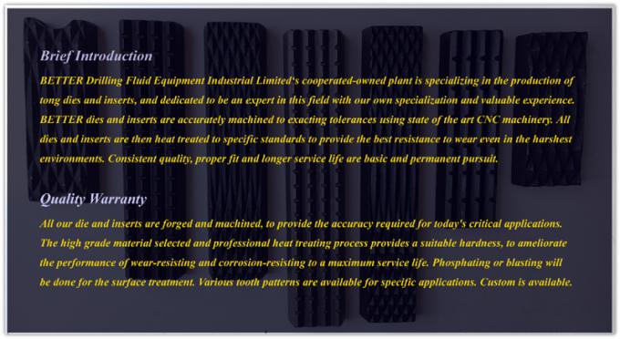 Tong Dies, Slip Inserts and Jaws. Rotary Slips. Varco, 2170,2167